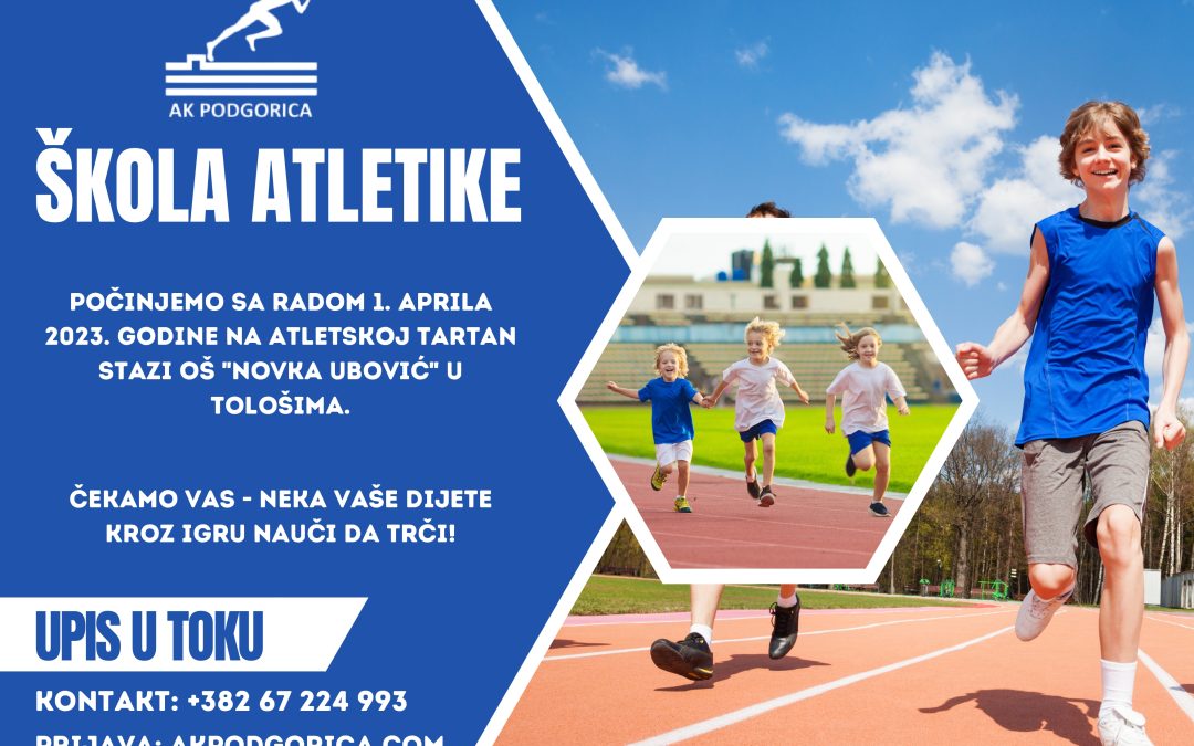 Atletski klub Podgorica | Škola atletike za djecu